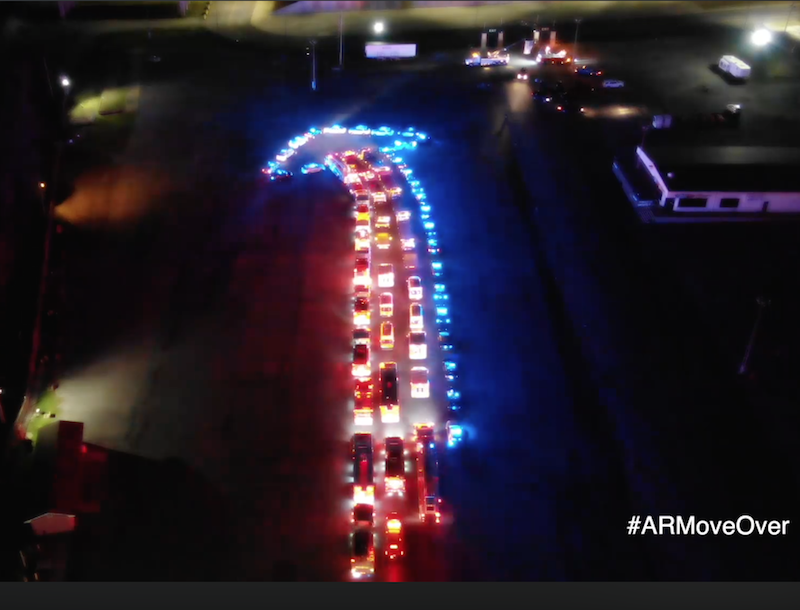 From TowTimes.com - Arkansas Move Over Event Features Arrow Formed by ...