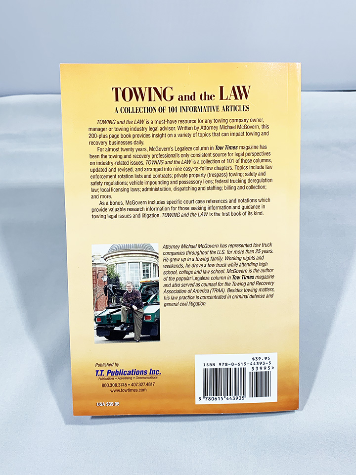 Towing & The Law Book | Tow Times Magazine